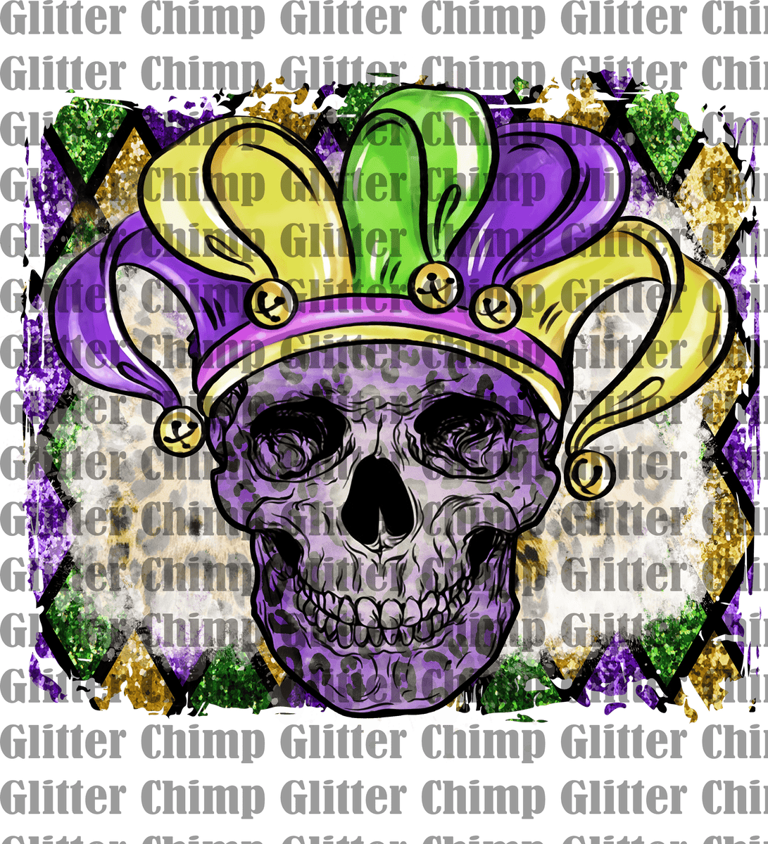 DTF - Skeleton Jester – Glitter Chimp